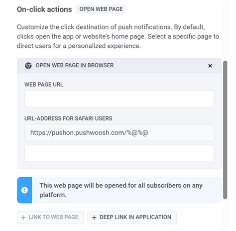 Create Push Presets Pushwoosh Documentation