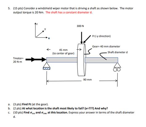 Solved 5 15 Pts Consider A Windshield Wiper Motor That Is Chegg
