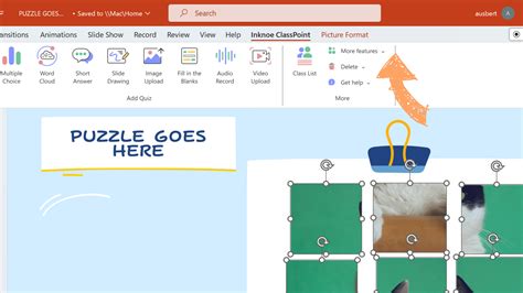 Interactive Powerpoint Puzzle Template And 5 Step Tutorial Classpoint