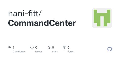 Github Nani Fitt Commandcenter