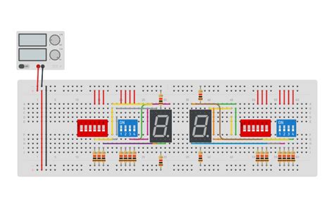 Circuit Design Display 7 Segmentos Ánodo Y CÁtodo ComÚn Trabajo Clase