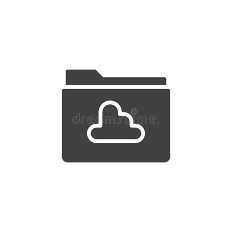 Cloud Folder Icon Vector Stock Vector Illustration Of Filled 108209008