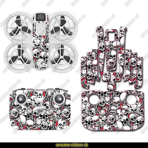 Dji Neo Skins 011 White Skulls