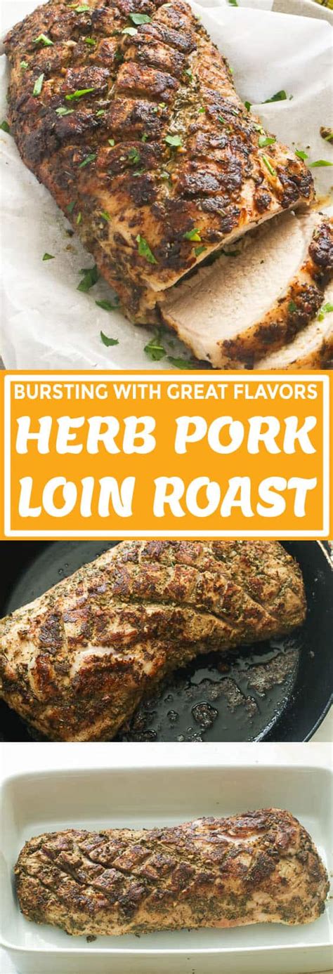 Herb Crusted Pork Loin Roast Immaculate Bites