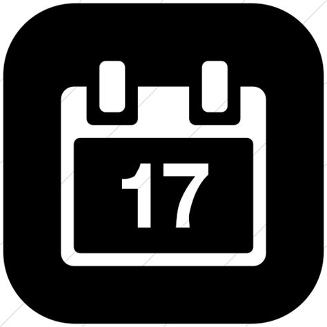 Black Printable Calendar