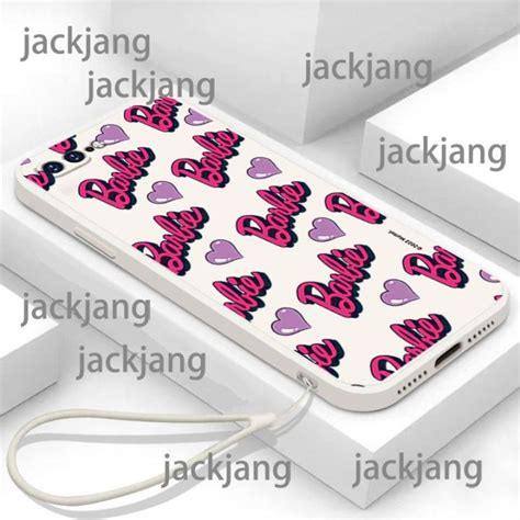 เคส Infinix Hot 20s ป้องกันการตกตุ๊กตาบาร์บี้สาวสีม่วงรูปหัวใจซิลิโคน