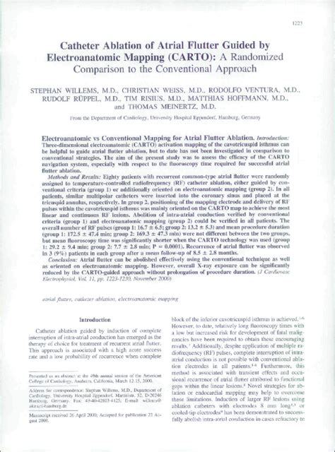 pdf catheter ablation of atrial flutter guided by electroanatomic