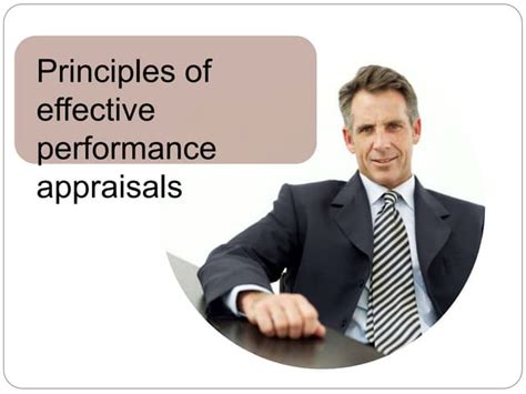 Performance Appraisal Principles Ppt