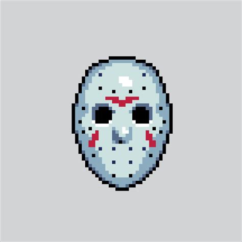 Pixel Art Illustration Psycho Killer Pixelated Psycho Jason Scary