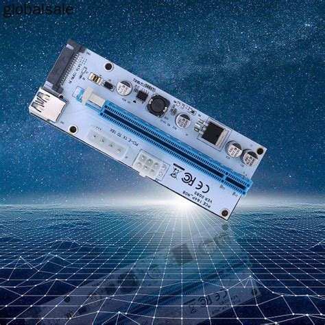 Pci E Placa Elevadora Pci E 1x A 16x Adaptador Extensor Gpu Tarjeta