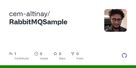 GitHub Cem Altinay RabbitMQSample