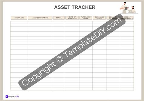 Asset Tracking Template Printable Pdf Word Excel