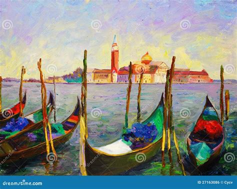 Pintura al óleo Venecia Italia