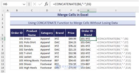 Merging Cells In Excel A Guide