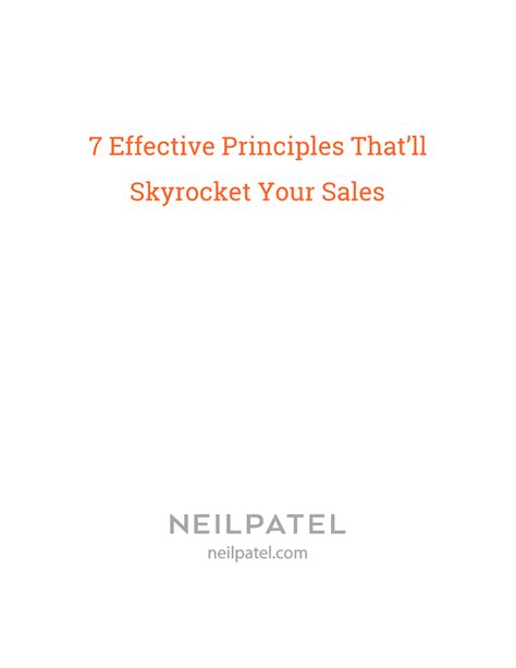 126 7 Effective Principles Thatll Skyrocket Your Sales Backed By