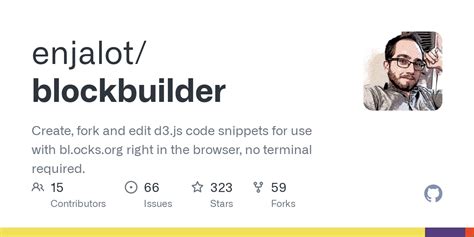 github enjalot blockbuilder create fork and edit d3 js code