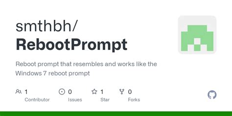 Github Smthbhrebootprompt Reboot Prompt That Resembles And Works
