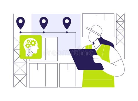 Ai Driven Inventory Automation Abstract Concept Vector Illustration Stock Vector Illustration