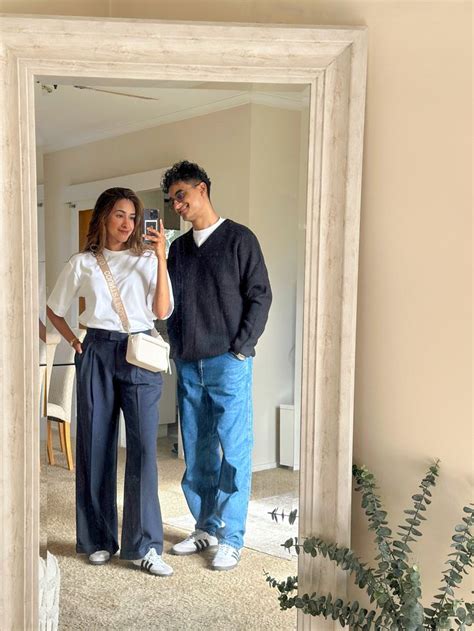 Fashion Ootd Adidassamba Coupleoutfits Couple Ootd Couple Outfits Adidas Samba Outfit