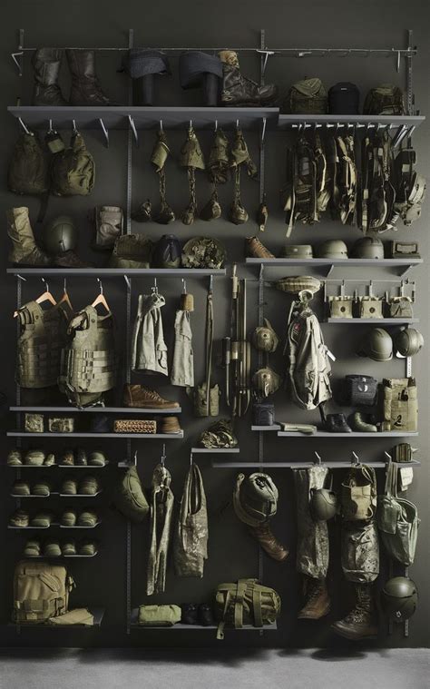 Tactical Wall For Efficient Army Gear Storage Army Gears Tactical