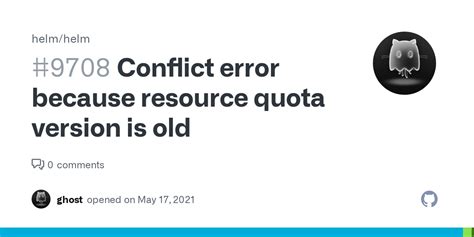 Conflict Error Because Resource Quota Version Is Old · Issue 9708