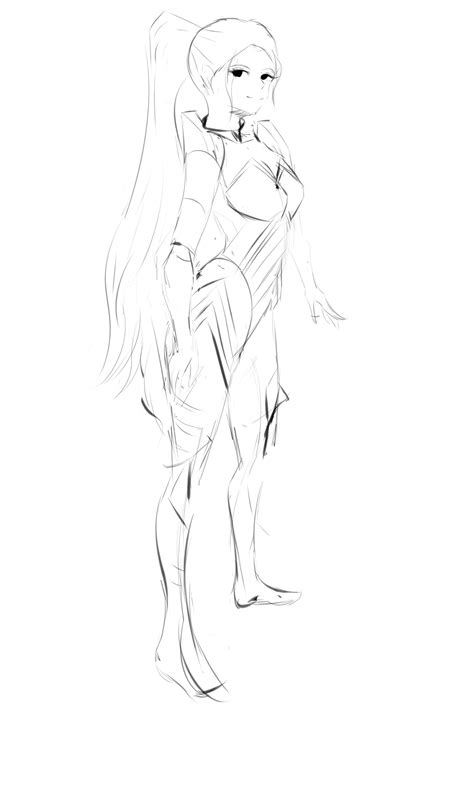 A Study I Did On Proportion Changing And Styilizing Original Pose I Was Happy With It R