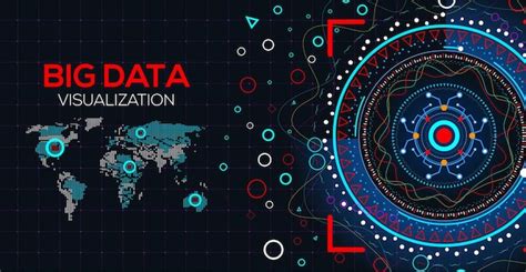Premium Vector Abstract Big Data Visualization Analysis Of