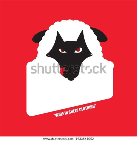 Vector Illustration Wolf Sheeps Clothing On Stock Vector Royalty Free