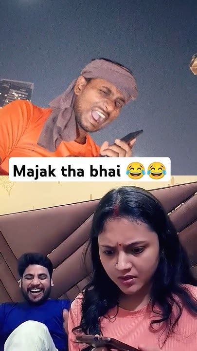 Majak Tha Bhai 😂😂🔥 Funny Comedy Couple Explore Expression