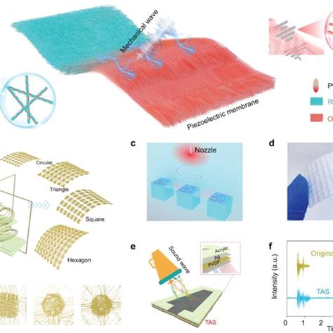 Schematic Illustration Of Topological Electrospun Piezoelectric