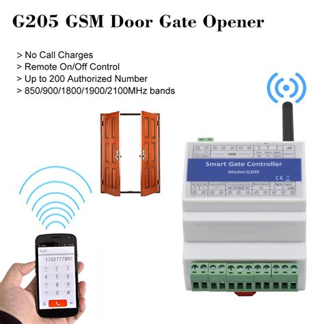 G205 Gsm Deur Gate Opener Remote On Off Relais Sch Grandado