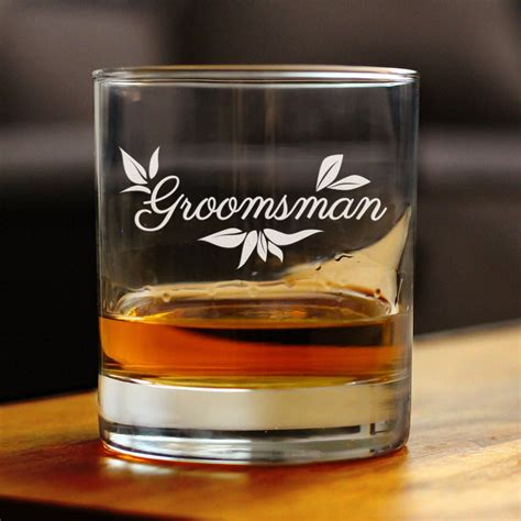 Groomsman Old Fashioned Rocks Glass Groomsmen Proposal Ts Uniqu