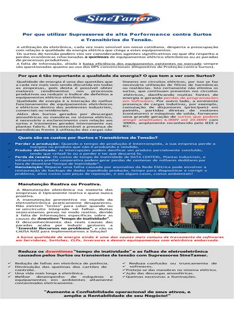 Por Que Utilizar Supressores Rev1 Pdf Eletrônicos Engenharia Elétrica