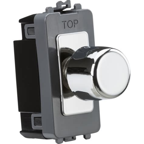 ml 6a dummy dimmer grid module polished chrome