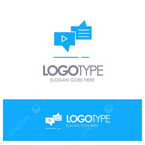 Chat Connection Marketing Messaging Speech Blue Solid Logo W Background Bubble Business Png