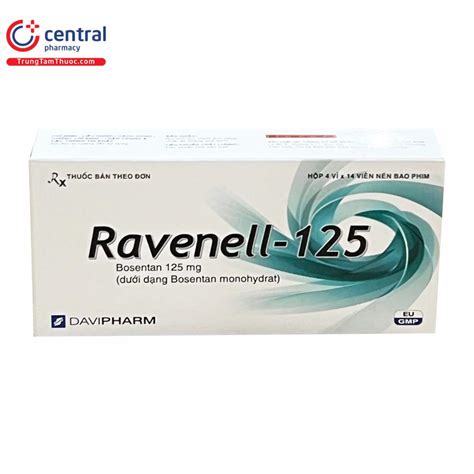 CHÍNH HÃNG Thuốc Ravenell 125 điều trị tăng áp lực động mạch phổi