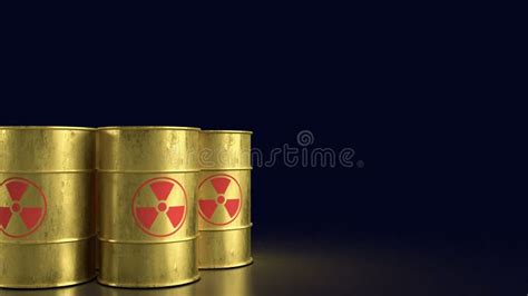The Radioactive Tank For Sci Or Nuclear Concept 3d Rendering Stock