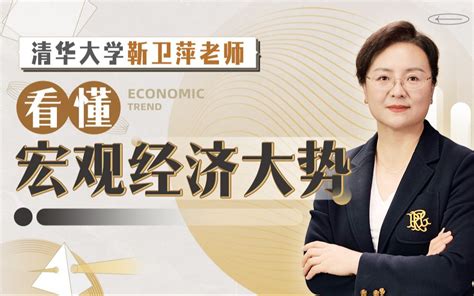 【限时6折】清华大学靳卫萍老师：看懂宏观经济大势哔哩哔哩bilibili
