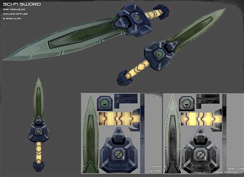 Sci Fi Low Poly Sword By Cray Goats On Deviantart
