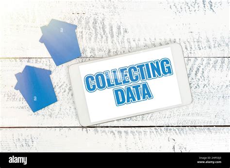 Text Caption Presenting Collecting Data Business Concept Gathering And Measuring Information On