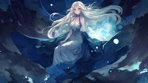 Hình Nền Anime Cô Gái Xinh đẹp Ngồi Bên Ngoài Vào Ban đêm Nền PSD Tải xuống miễn phí Pikbest