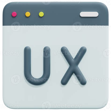 Ux Design 3d Render Icon Illustration 21616332 Png