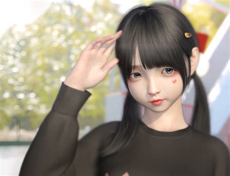 Su Cute Double Ponytail For Genesis 8 And 81 Females Daz 3d