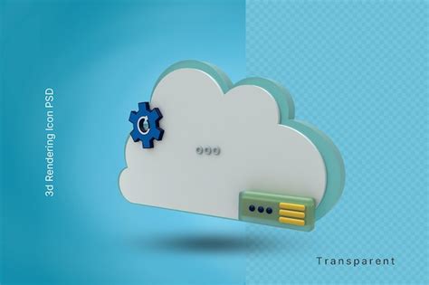 Premium Psd 3d Cloud Server Reconnect Icon