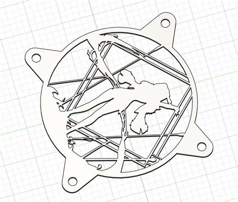 Genshin Impact Yelan Pc Fan Cover 3d Model 3d Printable Cgtrader