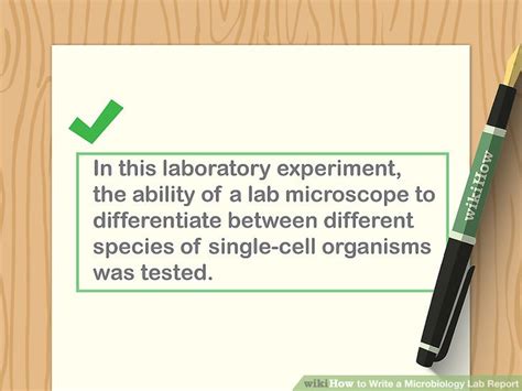 How To Write A Microbiology Lab Report Steps With Pictures