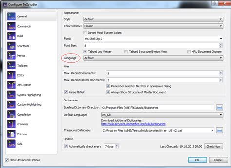 How To Change The Language Of The TeXStudio TeX LaTeX Stack Exchange