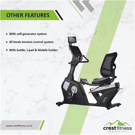 Crest Fitness Cfr 5000 Recumbent Exercise Bike At Best Price In Guwahati