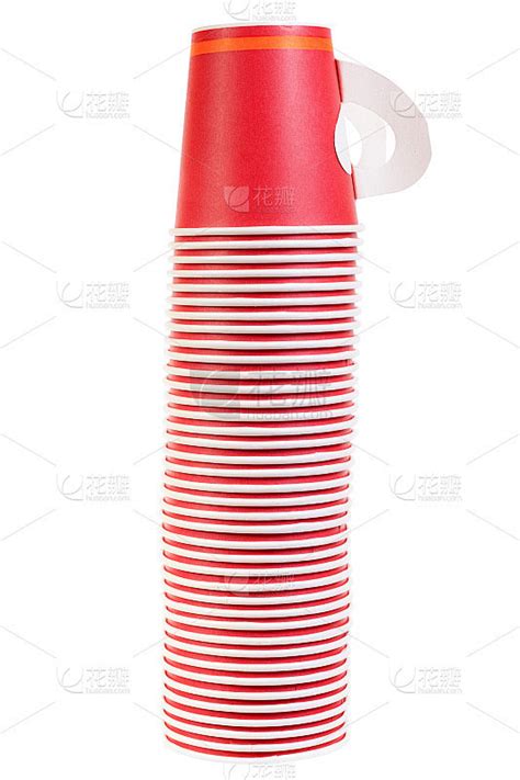 红纸咖啡杯隔离
