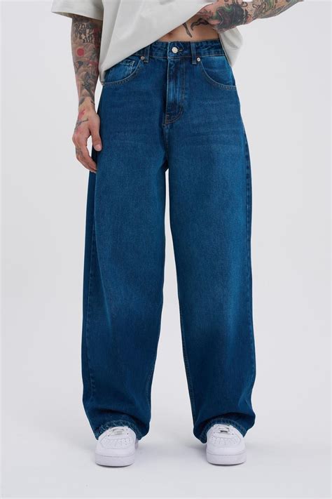Machinist Erkek Oversize Baggy Jean Dark Blue Fiyatı Yorumları